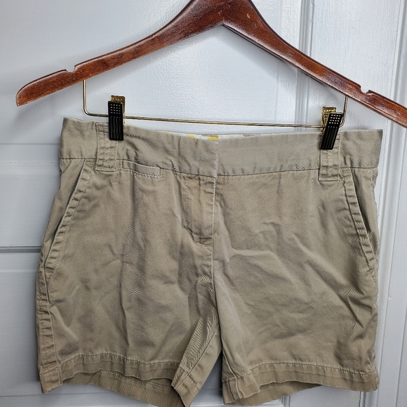 J. Crew | Shorts | Jcrew Tan Chino Shorts Womens 2 | Poshmark